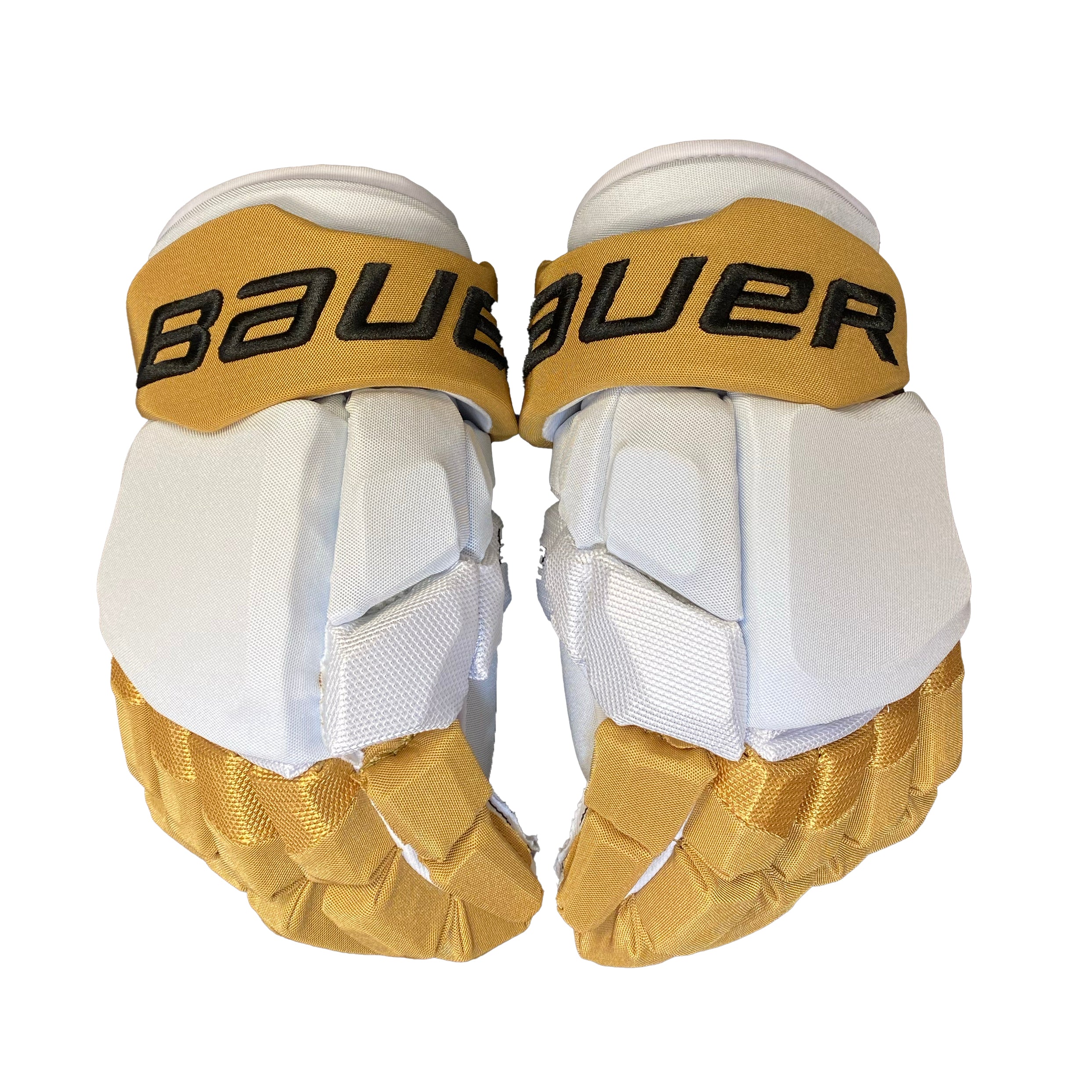 Bauer Supreme Ultrasonic - Pro Stock Hockey Gloves - Vegas Golden Knig ...