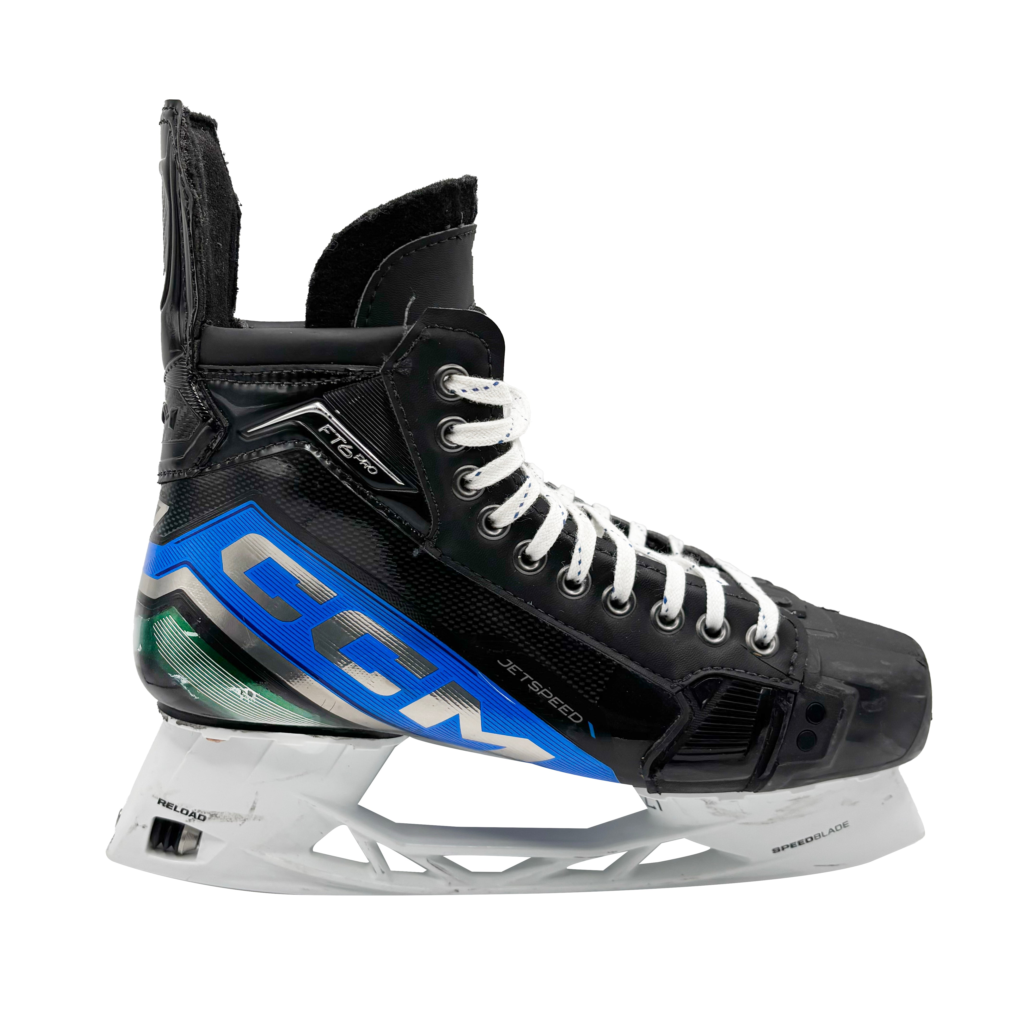 CCM Jetspeed FT6 Pro - Pro Stock Hockey Skate - Blue/Green - 8.5D (MIC ...